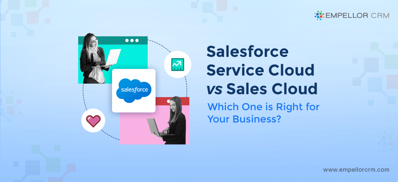 Salesforce Service vs Sales Cloud - Empellor CRM
